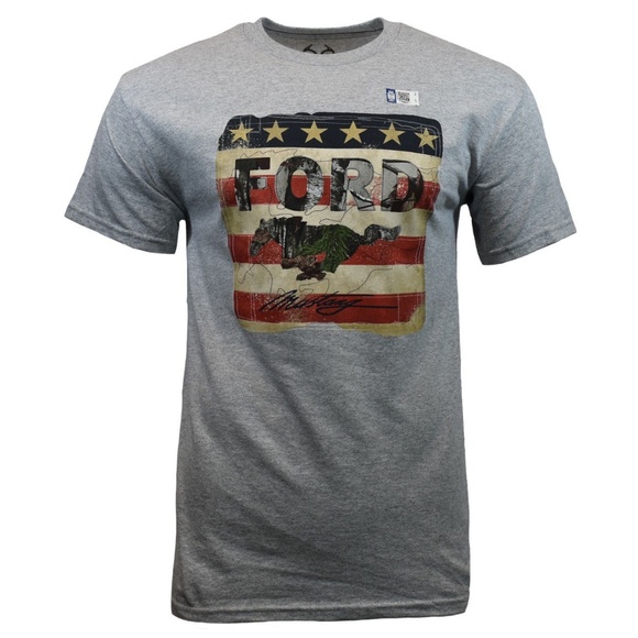 Shirts | Realtree X Ford America Stars Stripes Mustang Tee | Poshmark